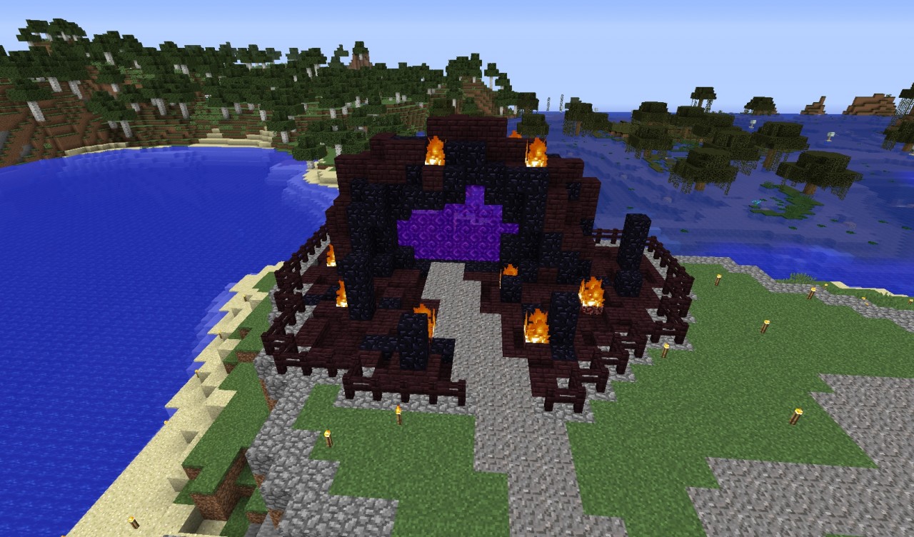 My "natural" Netherportal Minecraft Map