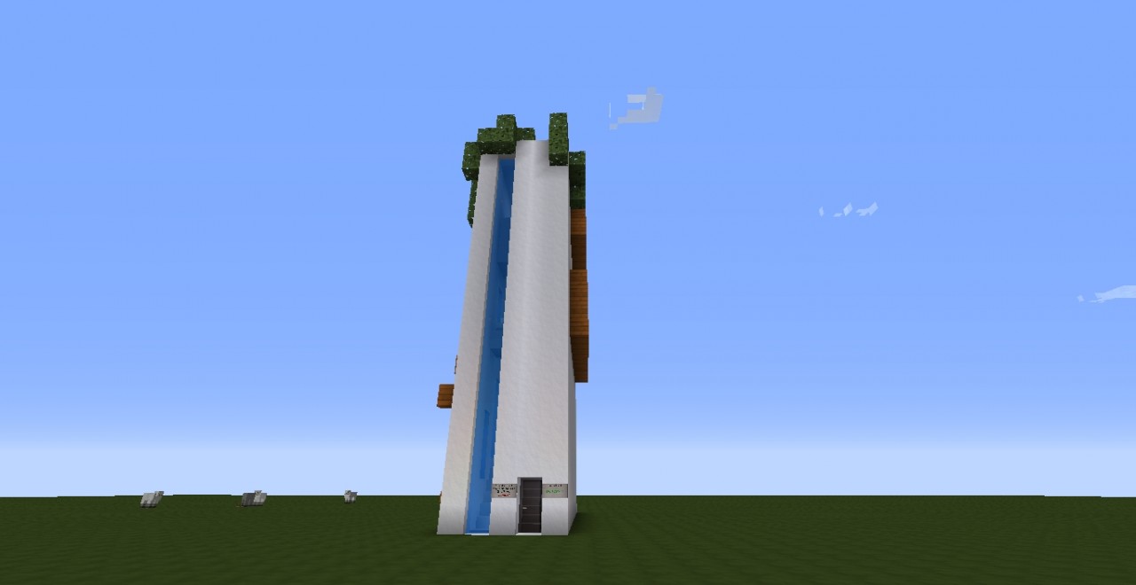 Simple Tall Modern House 5x17 Minecraft Map