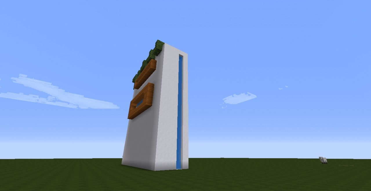 Simple Tall Modern House 5x17 Minecraft Map