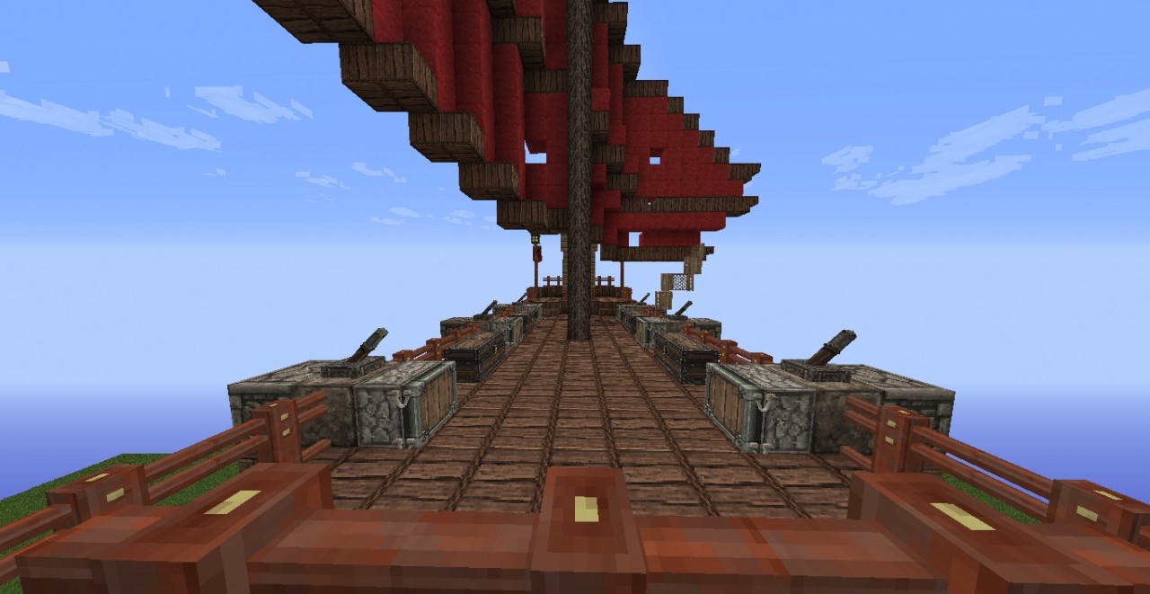 Asian pirate airship Minecraft Map