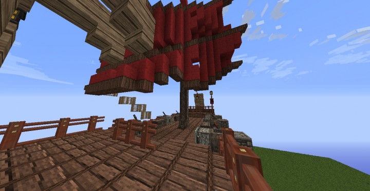 Asian pirate airship Minecraft Map