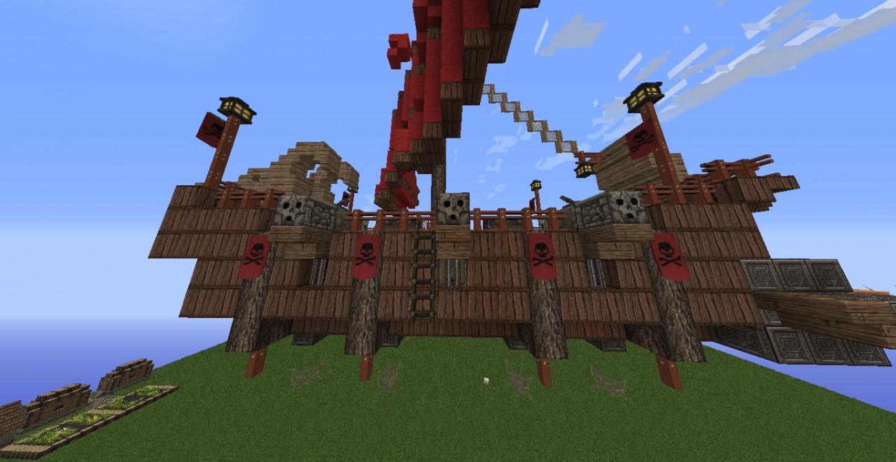 Asian pirate airship Minecraft Map