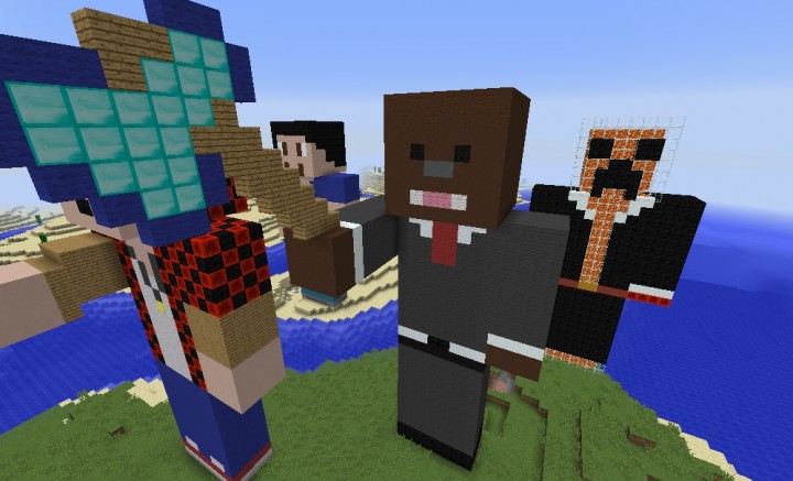Youtuber Statues Minecraft Map