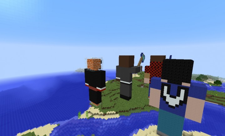 Youtuber Statues Minecraft Map