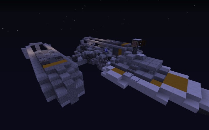 Star wars: Y-wing ship Minecraft Map