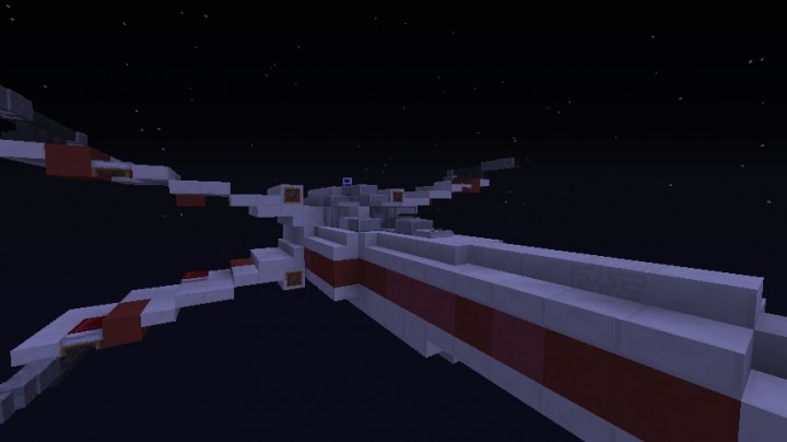 Star wars: X-wing ship Minecraft Map