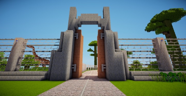 Jurassic Park Minecraft Isla nublar Map Minecraft Map