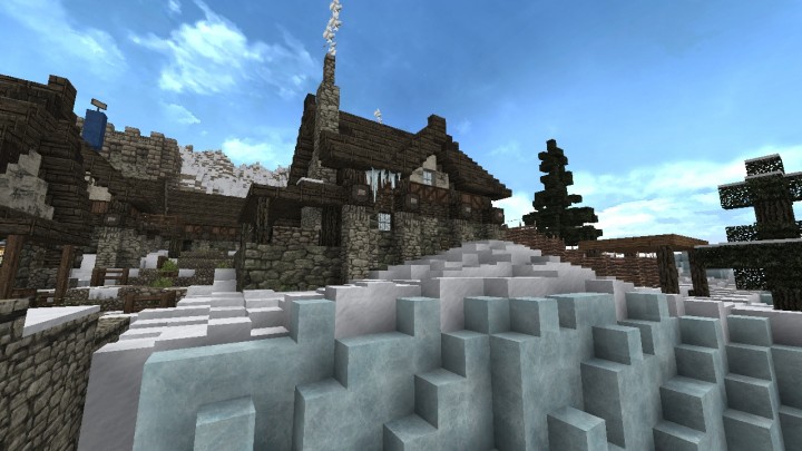 Frozen Island - Medium House #1 Minecraft Map