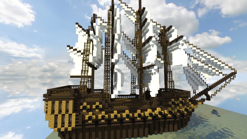 Armanavis [Full-Rigged 48-gun Naval Frigate] Minecraft Map
