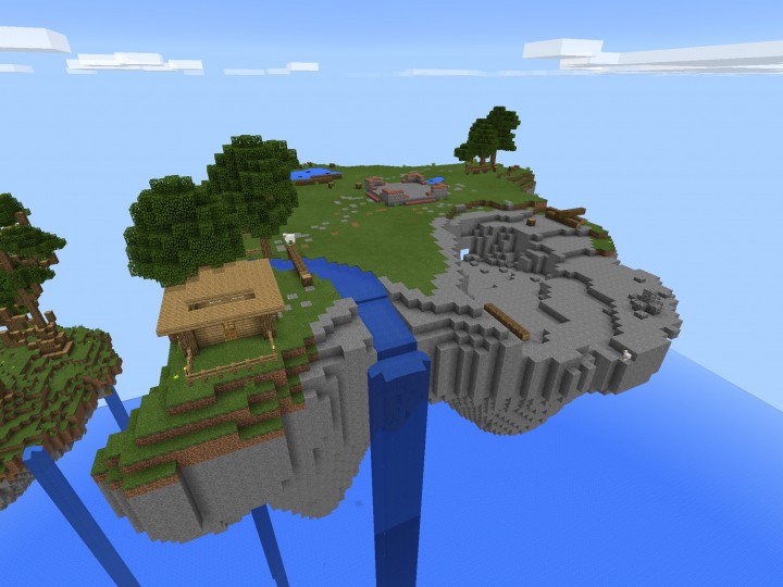 Mcpe: Four Floating Islands Minecraft Map