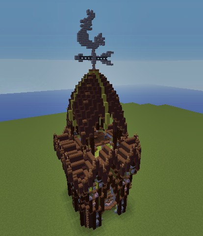 The building's dark (Skypvp spawn) Minecraft Map
