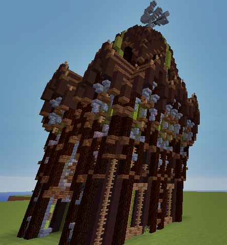 The building's dark (Skypvp spawn) Minecraft Map