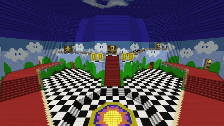 4:1 Massive Scale Super Mario 64 Project Minecraft Map