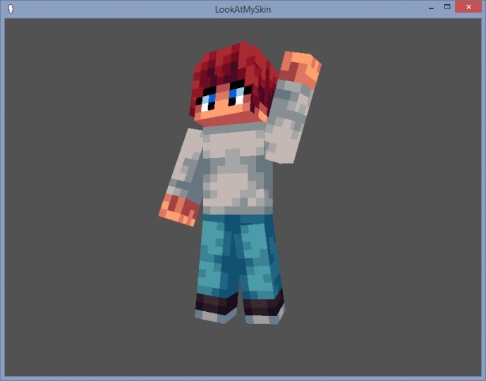 LookAtMySkin v1.0 - Skin Previewer and Poser Minecraft Mod