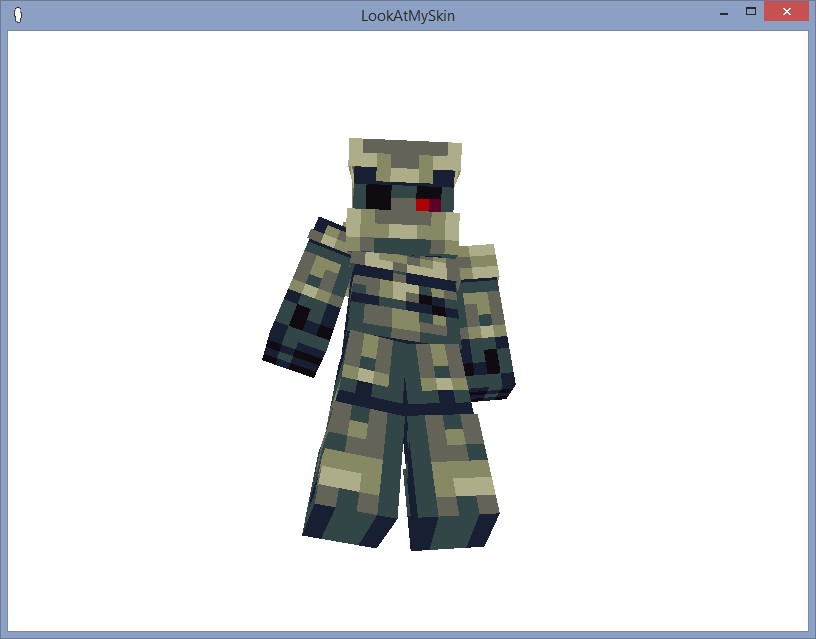 LookAtMySkin v1.0 - Skin Previewer and Poser Minecraft Mod