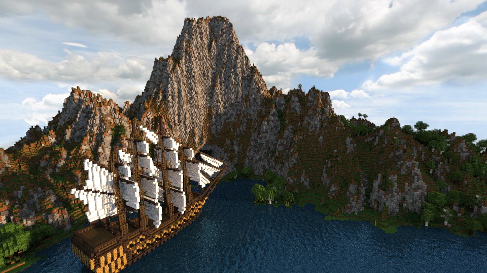 Armanavis [Full-Rigged 48-gun Naval Frigate] Minecraft Map