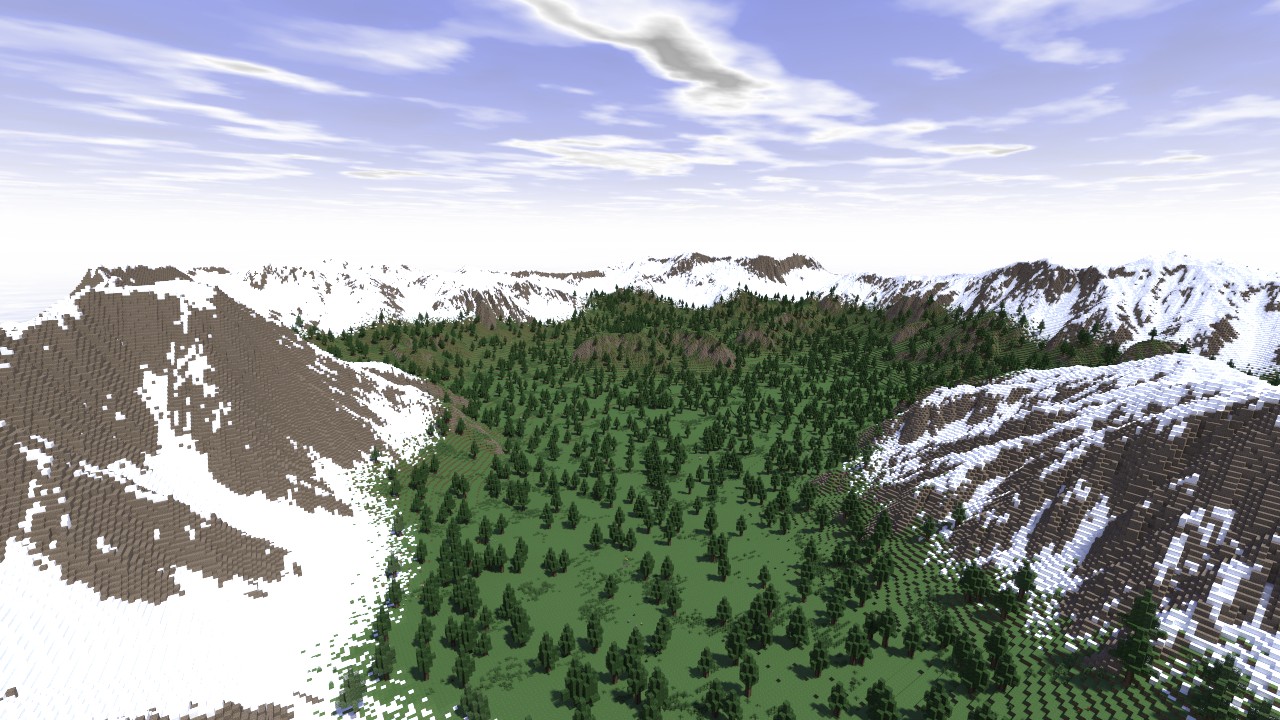Snowy Valley Minecraft Map