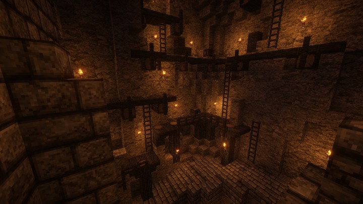 Over and underground fortress (survival) Minecraft Map