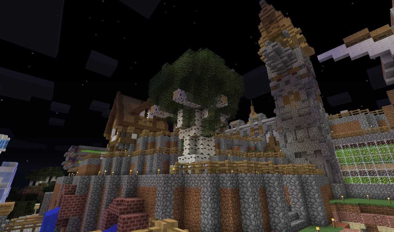 Giant Birch(-Ghost) tree(-home) Minecraft Map