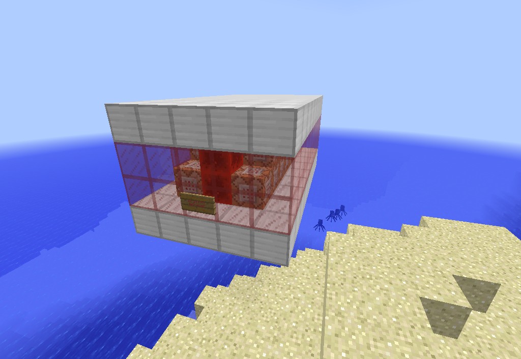Security Blocks with One Command Block Minecraft Map