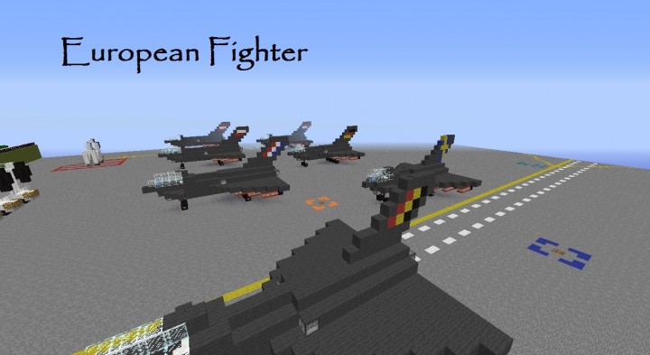 Military Fighter (based on eurofighter) Minecraft Map