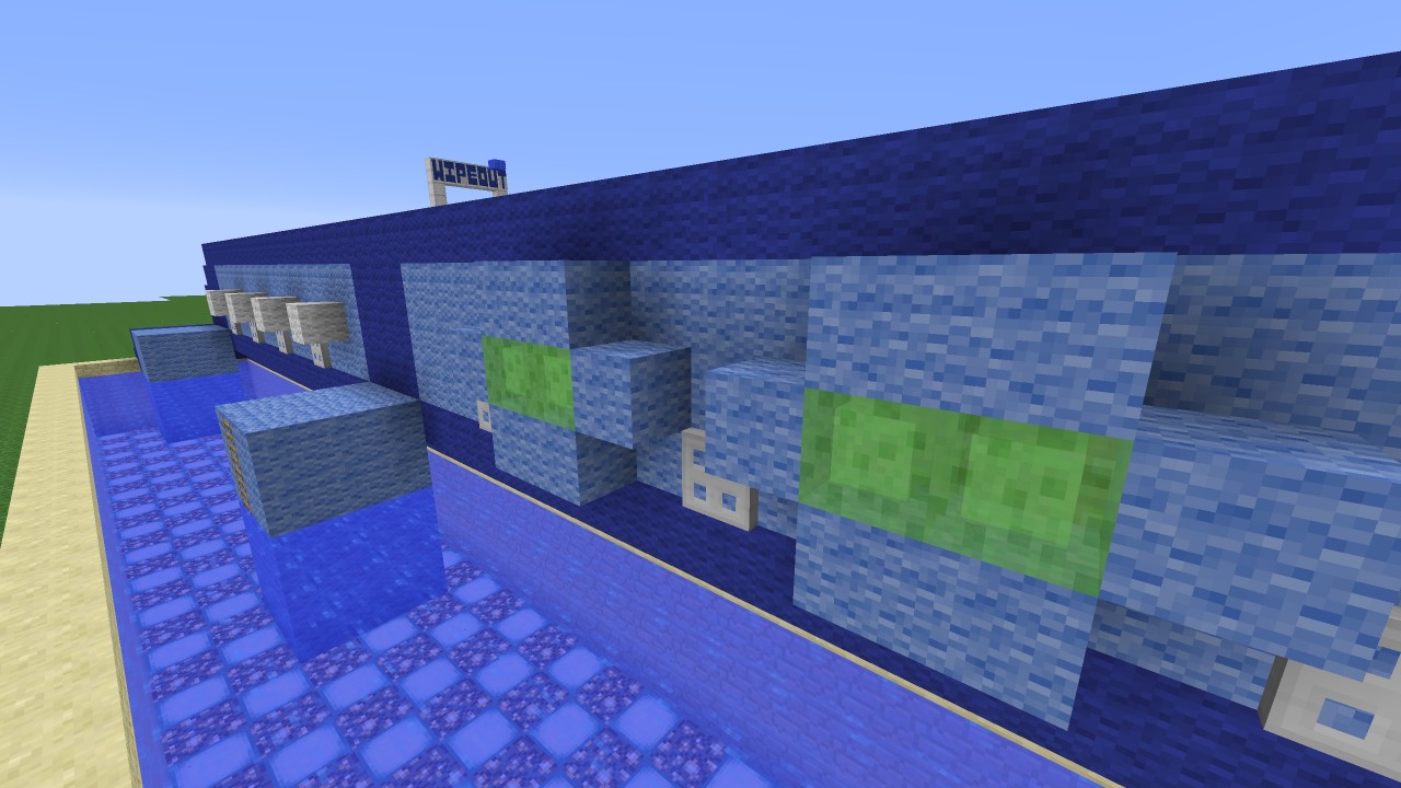 Wipeout Qualifier in Minecraft! Minecraft Map