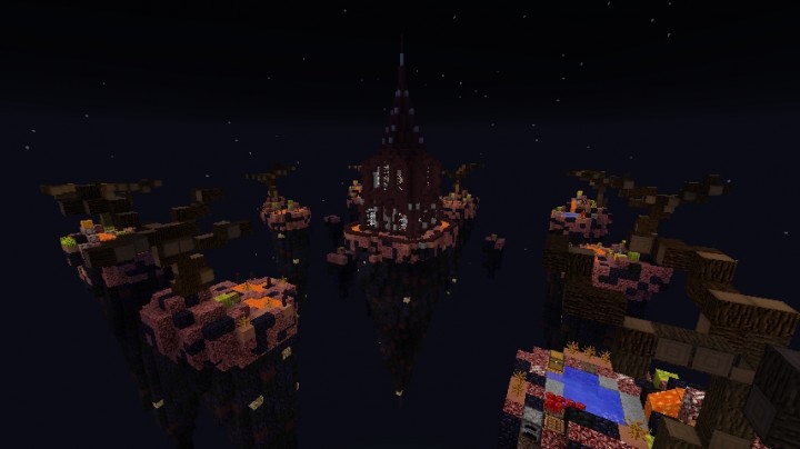 Nether World Sky Wars Map Minecraft Map