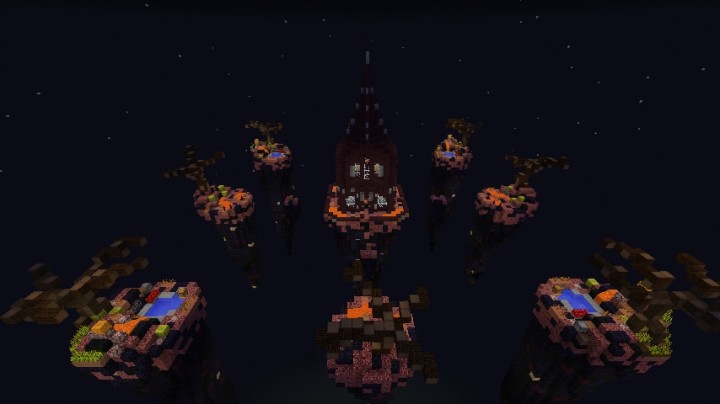 Nether World Sky Wars Map Minecraft Map