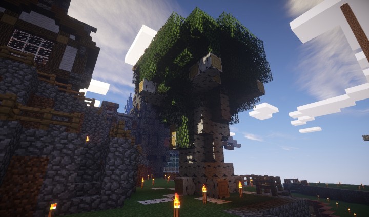Giant Birch(-Ghost) tree(-home) Minecraft Map