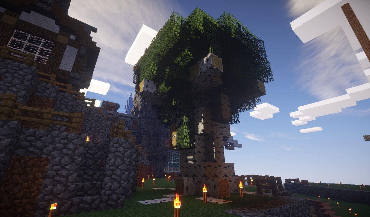 Giant Birch(-Ghost) tree(-home) Minecraft Map