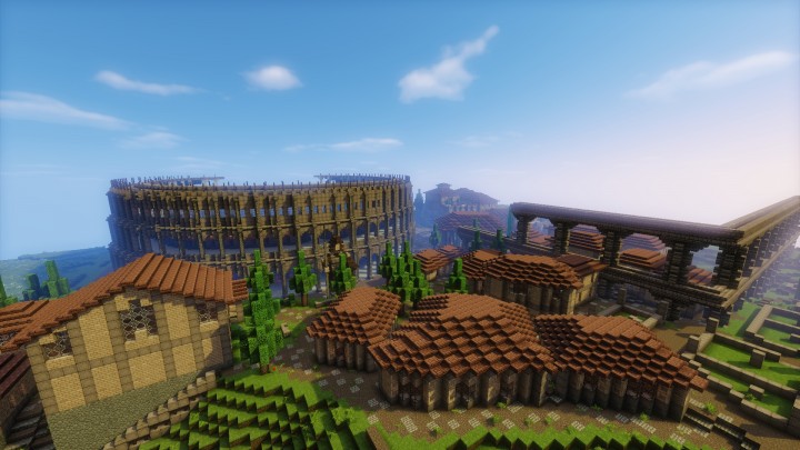 Roman inspired city Minecraft Map
