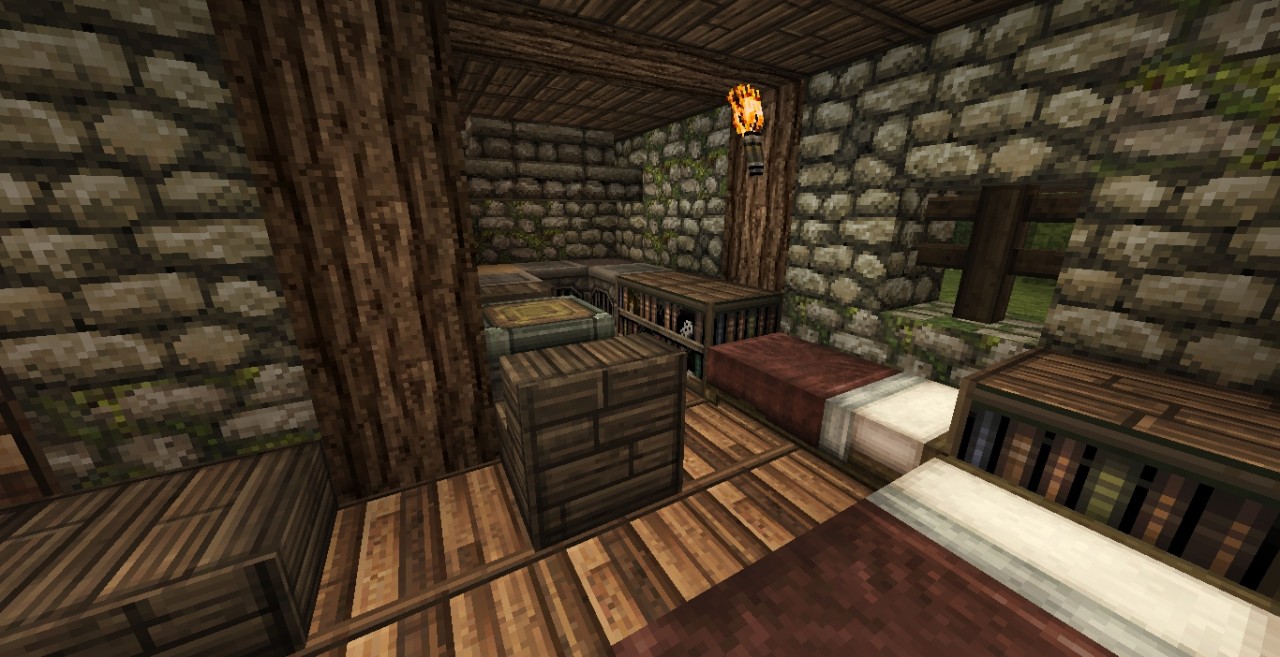 Medieval Cabin in the woods Minecraft Map