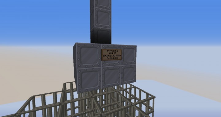 4G LTE Coverage Minecraft Map