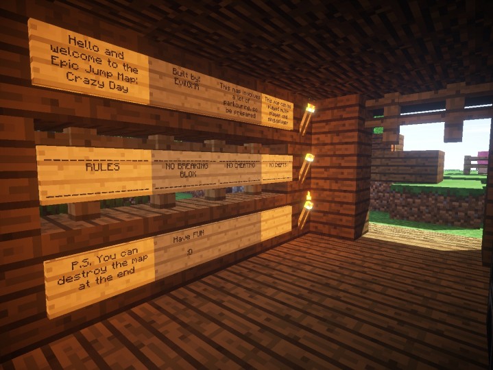 Epic Jump Map: Crazy Day Minecraft Map