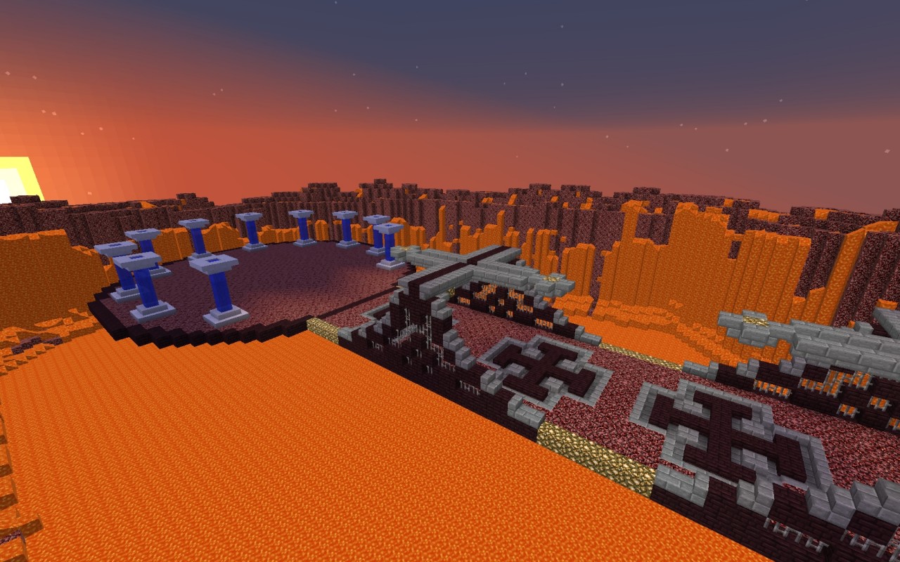 Spawn Mountains in Hell Minecraft Map