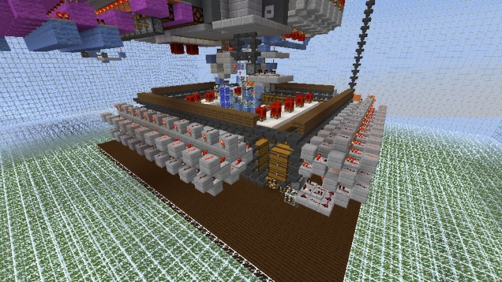 auto item sorter & auto furnace Complex redstone base Minecraft Map