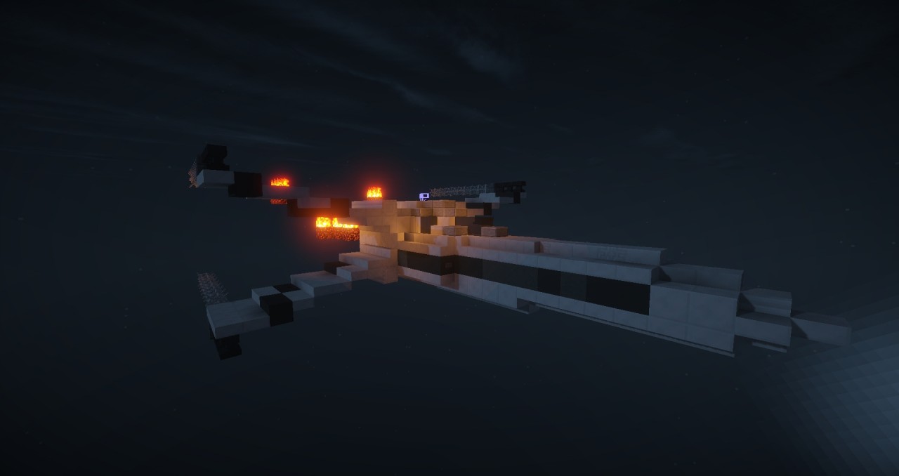 Star Wars X-wing class Minecraft Map
