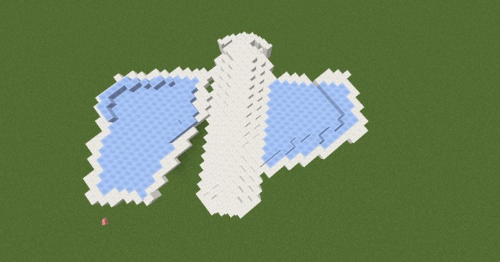 3D Snow Dragon statue Minecraft Map