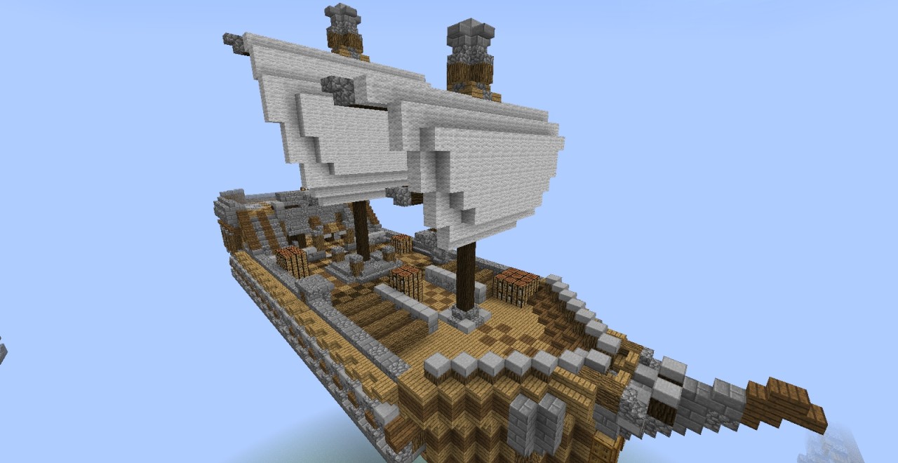 Just a Ship... (Normal and Destroyed version) Minecraft Map