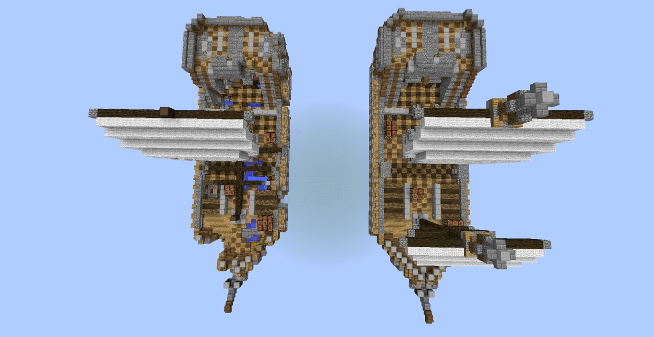 Just a Ship... (Normal and Destroyed version) Minecraft Map