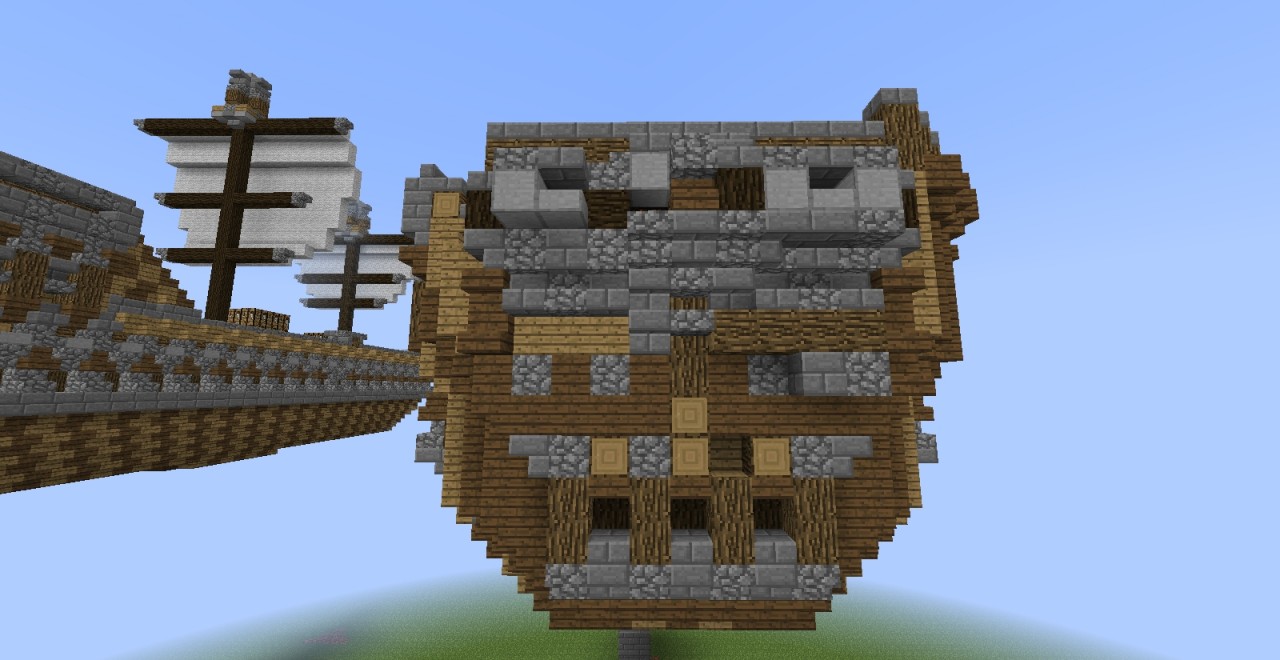 Just a Ship... (Normal and Destroyed version) Minecraft Map