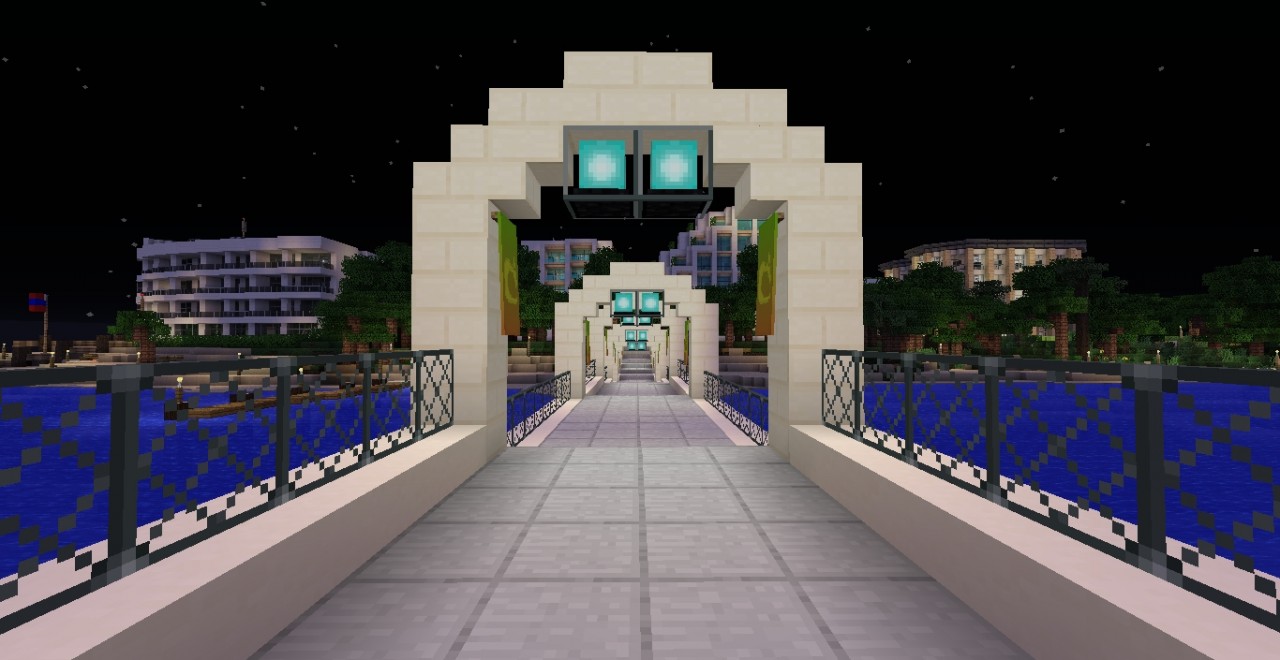 Long Port Keys Pedestrian Bridge - Greenfield Minecraft Map