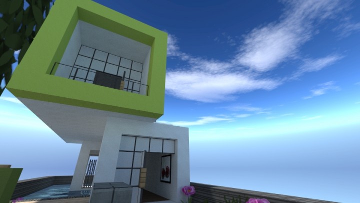 Cube - An Ultra-modern Minecraft house Minecraft Map
