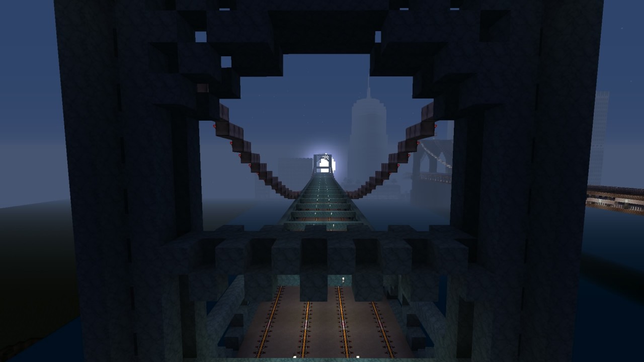 Hanging Bridge for Trains | Capital City PS4 Minecraft Map