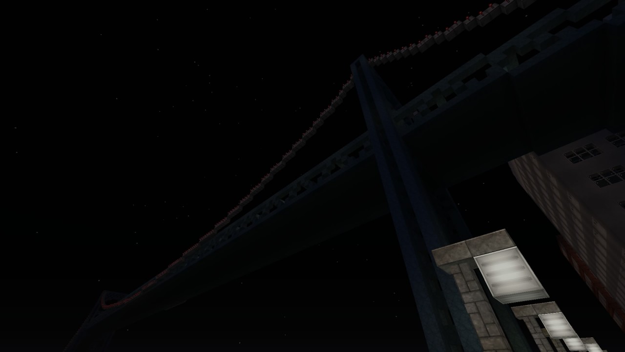 Hanging Bridge for Trains | Capital City PS4 Minecraft Map