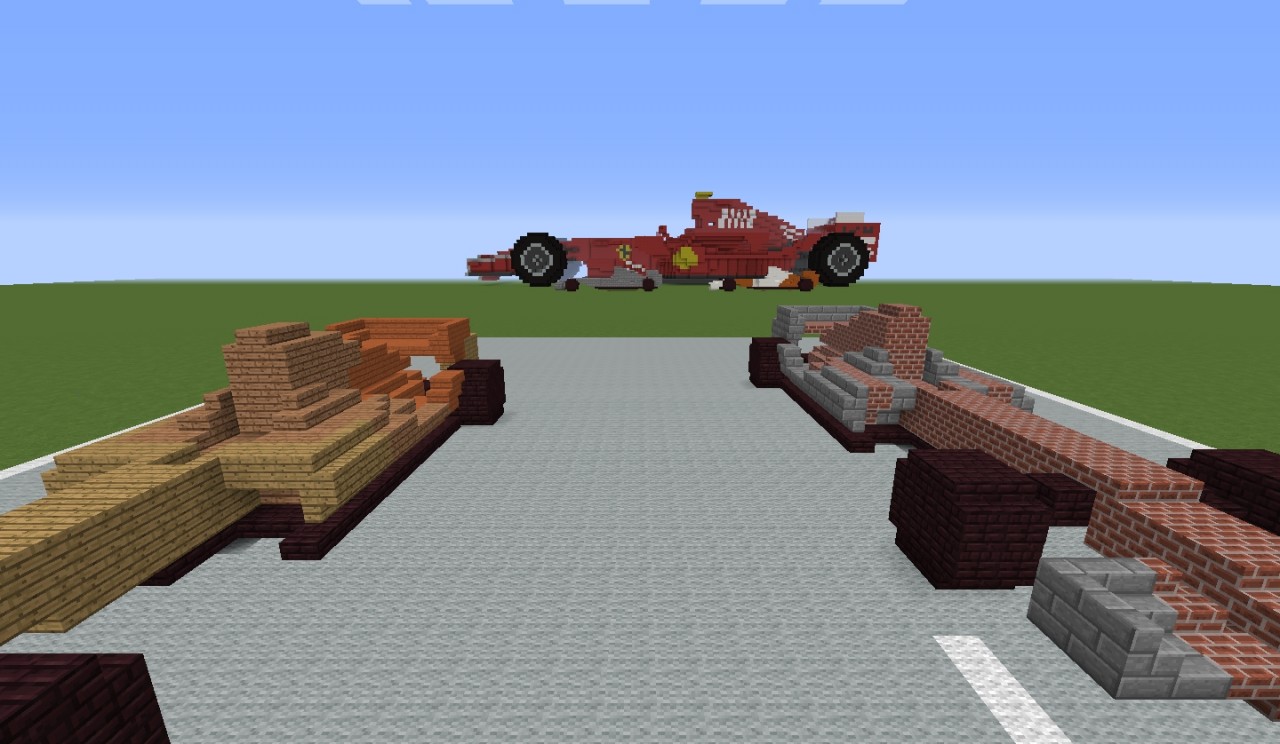 Middle Scale Formula Car Models Minecraft Map