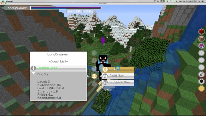 Sword Art Online UI Minecraft Mod
