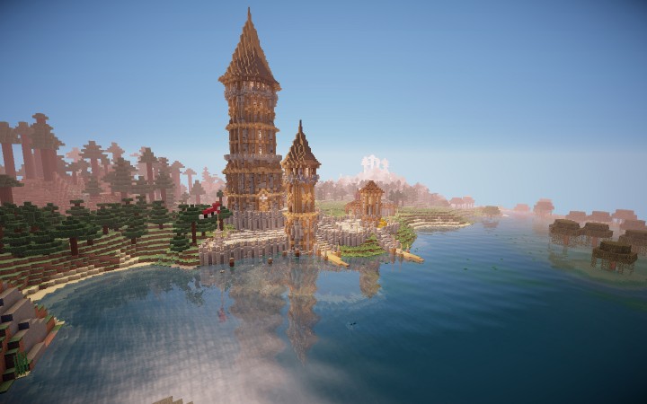 Medieval Shore Settlement WIP Minecraft Map