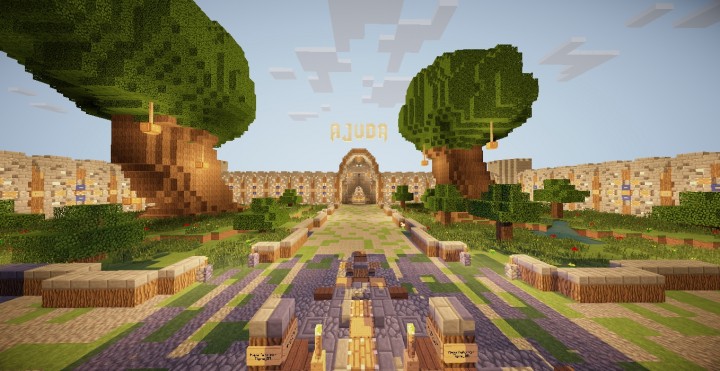 Simple medieval spawn Minecraft Map