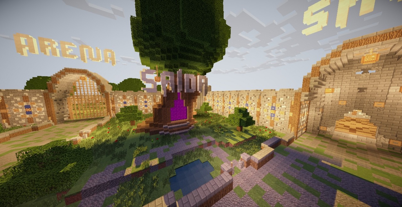 Simple medieval spawn Minecraft Map